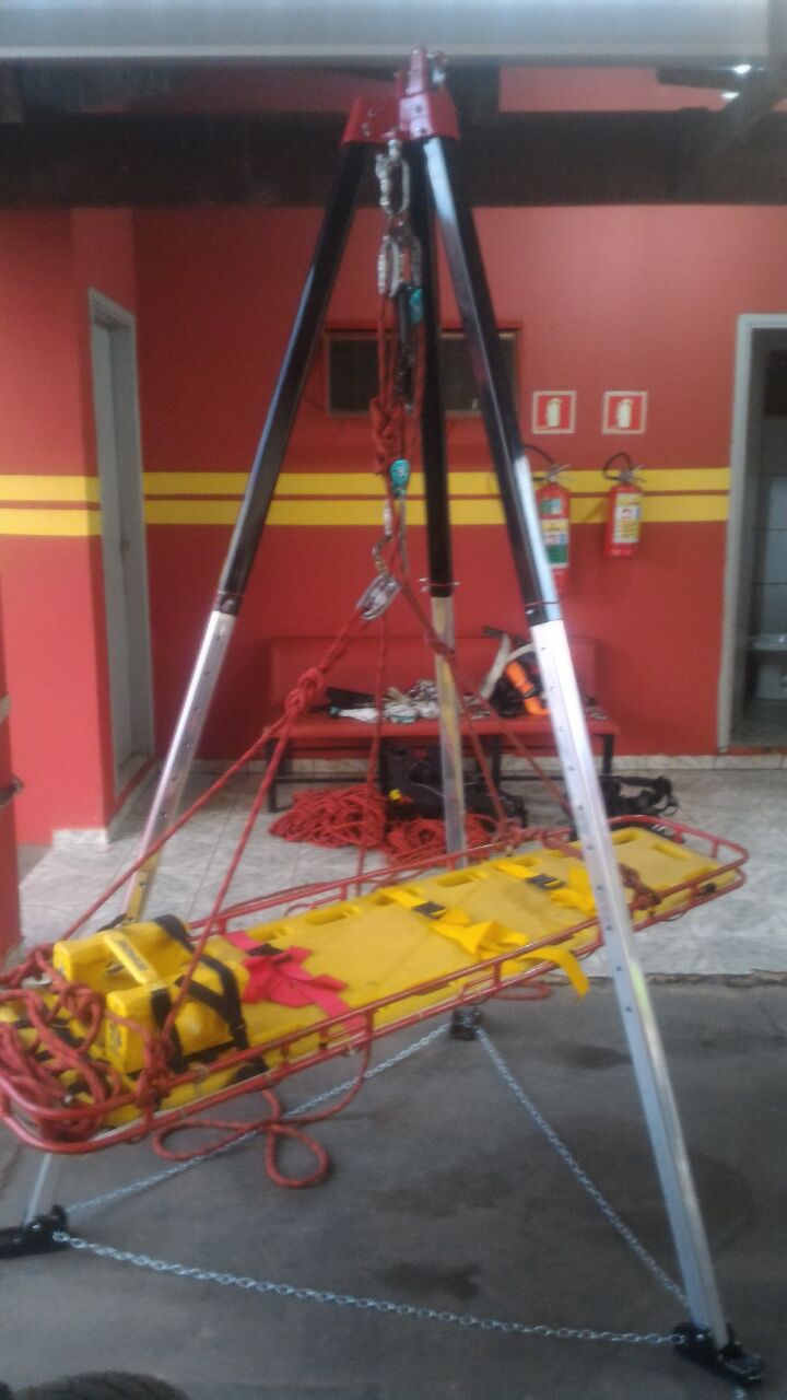 Corpo de Bombeiros Militar em Coxim, realiza treinamento com Tripé ...
